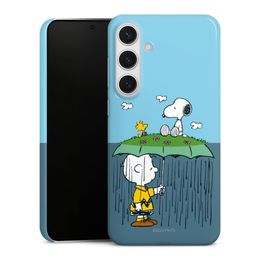 DeinDesign Galaxy S24+ Handy Premium Case Smartphone Handyh&uuml;lle Schutzh&uuml;lle gl&auml;nzend Peanuts Children Snoopy Premium Case