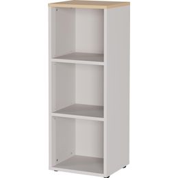 Aktenregal Germania "Lissabon", kaschmir, lindberg, eiche, nachbildung, B:45cm H:120cm T:40cm, Holzwerkstoff, Regale, Aktenregal, Verstellbare Einlegeb&ouml;den