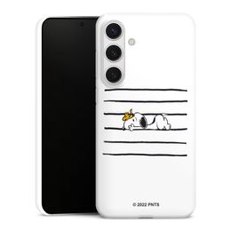 DeinDesign Galaxy S24+ Handy Premium Case Smartphone Handyh&uuml;lle Schutzh&uuml;lle gl&auml;nzend Snoopy Dog Peanuts Premium Case