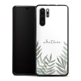DeinDesign Huawei P30 Pro Handy Silikon H&uuml;lle Case schwarz Handyh&uuml;lle Water Colour Jungle Palm Tree