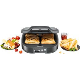 Rommelsbacher Sandwichmaker "ST 1800 f&uuml;r American Toasts im XL Format", grau (schiefergrau), B:36,5cm H:13cm T:31,5cm, Sandwichmaker