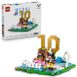 Konstruktionsspielsteine Lego "Lionel Messi &ndash; Fu&szlig;ball-Highlights (43011), Lego Editions Football", bunt, Spielbausteine, Kinder, Kunststoff