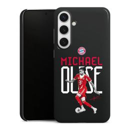 DeinDesign Galaxy S24+ Handy Premium Case Smartphone Handyh&uuml;lle Schutzh&uuml;lle gl&auml;nzend Fc Bayern M&uuml;nchen Michael Olise Official Licensed Product Premium Case