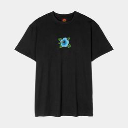 T-Shirt Santa Cruz "SCREAMING HIBISCUS FRONT T-SHIRT", Herren, Gr. M, schwarz, Obermaterial: 100% Baumwolle, Shirts T-Shirt