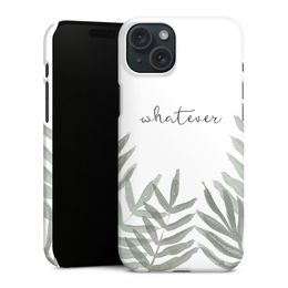 DeinDesign iPhone 15 Plus Handy Premium Case Smartphone Handyh&uuml;lle Schutzh&uuml;lle matt Water Colour Jungle Palm Tree Premium Case