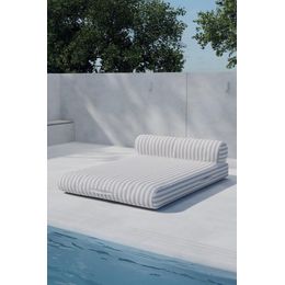Chillkissen VENTURE HOME "Redang, flexibles Loungekissen f&uuml;r entspannte Outdoor-Momente", beige, B:135cm H:51cm T:188cm, Polypropylen, Poufs, Sonnenliege minimalistisch, Stoffbezug, outdoor-geeignet, leicht