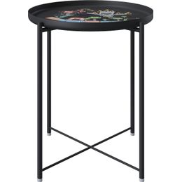 Beistelltisch Phoenix, wei&szlig;, neutral, B:47cm H:47cm T:51cm, Tische, Beistelltisch, abnehmbare Tischplatte/Tablett