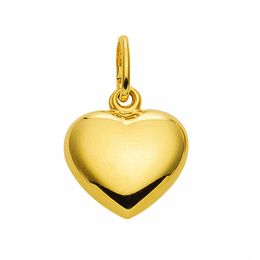 Adelia&acute;s Kettenanh&auml;nger ADELIA&acute;S "Damen 585 Gold Anh&auml;nger Herz", gold, Schmuckanh&auml;nger, Damen, Gelbgold 585 Gold, Gelbgold 585, Gold, Kettenanh&auml;nger, Goldschmuck f&uuml;r Damen