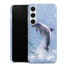 DeinDesign Galaxy S24+ Handy Premium Case Smartphone Handyh&uuml;lle Schutzh&uuml;lle gl&auml;nzend Wale Ocean Dolphin Premium Case