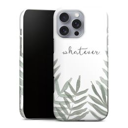 DeinDesign iPhone 16 Pro Max Handy Premium Case Smartphone Handyh&uuml;lle Schutzh&uuml;lle gl&auml;nzend Water Colour Jungle Palm Tree Premium Case