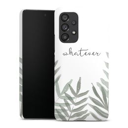 DeinDesign Galaxy A53 5G Handy Premium Case Smartphone Handyh&uuml;lle Schutzh&uuml;lle matt Water Colour Palm Tree Jungle Premium Case