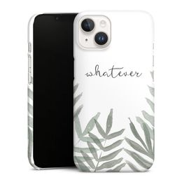 DeinDesign iPhone 14 Handy Premium Case Smartphone Handyh&uuml;lle Schutzh&uuml;lle matt Water Colour Jungle Palm Tree Premium Case