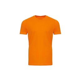 Kurzarmhemd TEESHOPPEN "TEESHOPPEN T-shirt Organic Basic", Herren, Gr. L, Normalgr&ouml;&szlig;en, orange, Obermaterial: 100% Baumwolle, Hemden