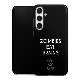 DeinDesign Galaxy S24+ Handy Premium Case Smartphone Handyh&uuml;lle Schutzh&uuml;lle gl&auml;nzend Statement Funny Zombie Premium Case