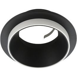 Eglo Deckenleuchte "CAROSSO", schwarz, &Oslash; 9,3 H: 3,5cm, 1 Stk., Leuchten, Deckenleuchte in schwarz und wei&szlig; aus Alu - exkl. GU10 - 35W, Deckenleuchte