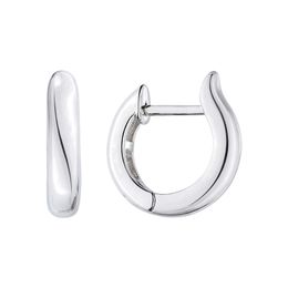 Paar Creolen Jobo "Ohrringe 15 mm", silber 925, Ohrringe, Damen, Silber 925 (Sterlingsilber), 925 Silber rhodiniert oder vergoldet