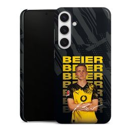 DeinDesign Galaxy S24+ Handy Premium Case Smartphone Handyh&uuml;lle Schutzh&uuml;lle gl&auml;nzend Borussia Dortmund Maximilian Beier Bvb Premium Case