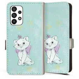 DeinDesign Galaxy A53 5G Handy Klapph&uuml;lle Handyh&uuml;lle aus Kunst Leder wei&szlig; Flip Case Aristocats Mary Official Licensed Product Disney Sideflip mit Lasche