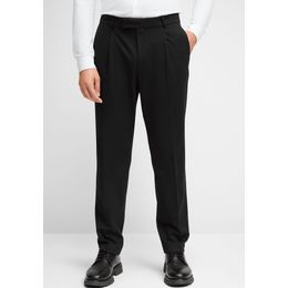 Anzughose Cinque "CISALTO", Herren, Gr. 48, N + S Gr, schwarz, Web, Obermaterial: 52% Polyester, 21% Polyamid, 17% Viskose, 10% Elasthan, unifarben, relaxed fit lang, Hosen Anzughose