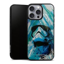 DeinDesign iPhone 16 Pro Max Handy Slim Case extra d&uuml;nn Silikon Handyh&uuml;lle schwarz H&uuml;lle Colourful Stormtrooper Star Wars Silikon Slim Case