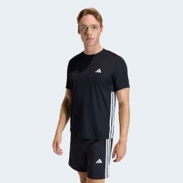 T-Shirt adidas Performance "WORKOUT ESSENTIALS 3-STRIPES", Herren, Gr. XL, schwarz, wei&szlig;, Obermaterial: 100% Polyester, Rundhals, Shirts T-Shirt