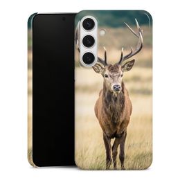 DeinDesign Galaxy S24+ Handy Premium Case Smartphone Handyh&uuml;lle Schutzh&uuml;lle gl&auml;nzend Forrest Deer Meadow Premium Case