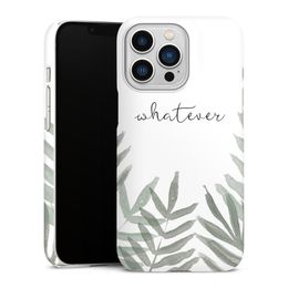 DeinDesign iPhone 13 Pro Handy Premium Case Smartphone Handyh&uuml;lle Schutzh&uuml;lle gl&auml;nzend Water Colour Jungle Palm Tree Premium Case