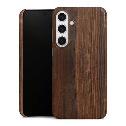 DeinDesign Galaxy S24+ Handy Premium Case Smartphone Handyh&uuml;lle Schutzh&uuml;lle gl&auml;nzend Wood Nut Tree Wooden Look Premium Case