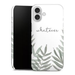 DeinDesign iPhone 16 Plus Handy Premium Case Smartphone Handyh&uuml;lle Schutzh&uuml;lle matt Water Colour Jungle Palm Tree Premium Case