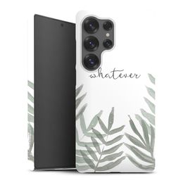 DeinDesign Galaxy S25 Ultra Handy Premium Case Smartphone Handyh&uuml;lle Schutzh&uuml;lle matt Water Colour Jungle Palm Tree Premium Case