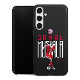 DeinDesign Galaxy S24+ Handy Premium Case Smartphone Handyh&uuml;lle Schutzh&uuml;lle gl&auml;nzend Fc Bayern M&uuml;nchen Jamal Musiala Official Licensed Product Premium Case