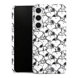 DeinDesign Galaxy S24+ Handy Premium Case Smartphone Handyh&uuml;lle Schutzh&uuml;lle gl&auml;nzend Peanuts Snoopy Muster Premium Case