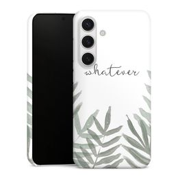 DeinDesign Galaxy S24 Handy Premium Case Smartphone Handyh&uuml;lle Schutzh&uuml;lle gl&auml;nzend Water Colour Jungle Palm Tree Premium Case