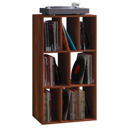 Standregal Vcm "Schallplattenregal Raumteiler LP Schaltino", braun (kern, nussbaum), B:60cm T:40cm, Regale, Standregal