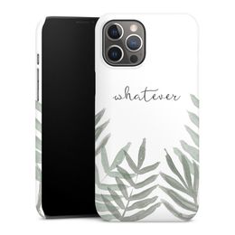 DeinDesign iPhone 12 Pro Max Handy Premium Case Smartphone Handyh&uuml;lle Schutzh&uuml;lle matt Water Colour Jungle Palm Tree Premium Case