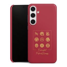 DeinDesign Galaxy S24+ Handy Premium Case Smartphone Handyh&uuml;lle Schutzh&uuml;lle gl&auml;nzend Merchandise Fc Bayern M&uuml;nchen Fcb 125 Jahre Premium Case