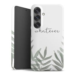 DeinDesign Galaxy S25 Handy Premium Case Smartphone Handyh&uuml;lle Schutzh&uuml;lle gl&auml;nzend Water Colour Jungle Palm Tree Premium Case