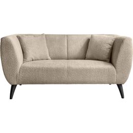 Ecksofa Home Affaire "Lazio modern und bequem, schmale Armlehnen, tolle Detailverarbeitung", beige, B:172cm H:83cm T:88cm, 100% Polyester, Sofas, Ecksofa, zwei verschiedene Fu&szlig;farben w&auml;hlbar
