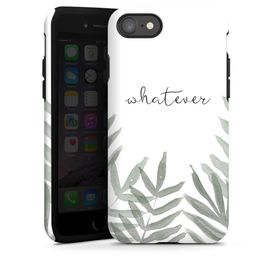 DeinDesign iPhone SE (2020) Handy Panzer Handyh&uuml;lle robuste Outdoor H&uuml;lle Schutzh&uuml;lle matt Water Colour Palm Tree Jungle Tough Case