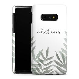 DeinDesign Galaxy S10e Handy Premium Case Smartphone Handyh&uuml;lle Schutzh&uuml;lle matt Water Colour Jungle Palm Tree Premium Case