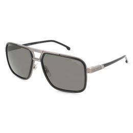 Carrera 1071/S | Herren-Sonnenbrille | Fassung: Vollrand, Eckig, Metall, Schwarz Ruthenium | Glasfarbe: Grau