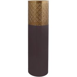 Bodenvase Kayoom "Bodenvase Art Deco 1115", lila, B:25cm H:90cm T:25cm &Oslash;:25cm, Metall, Vasen
