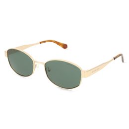 Michael Kors MK1161 MONTE CARLO | Damen-Sonnenbrille | Fassung: Vollrand, Oval, Metall, Gold Hell | Glasfarbe: Gr&uuml;n