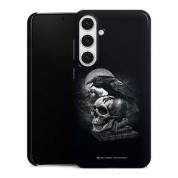 DeinDesign Galaxy S24+ Handy Premium Case Smartphone Handyh&uuml;lle Schutzh&uuml;lle gl&auml;nzend Raven Skulls Skull Premium Case