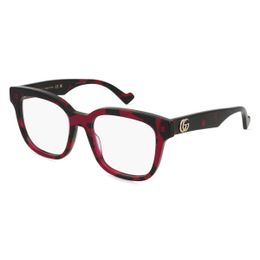 Gucci GG0958O Brille Damen | Fassung: Vollrand, Eckig, Havanna Transparent