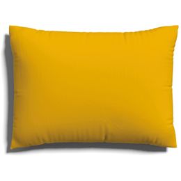 Kissenbezug Schlafgut "EASY JERSEY Kissenh&uuml;lle 100% Baumwolle, weicher Edel-Jersey, b&uuml;gelfrei", gelb (gelb deep), B:70cm L:90cm, Jersey, Obermaterial: 100% Baumwolle, Kissenbez&uuml;ge, Kissenbezug, mit farblich angepasstem Rei&szlig;verschluss, pflegeleicht, formstabil