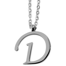 Adelia&acute;s Kette ohne Anh&auml;nger ADELIA&acute;S "Unisex Halskette mit Anh&auml;nger &ndash; Buchstabe S aus Edelstahl", silber, Halsketten, Damen, 48cm, Edelstahl, Ein stilvolles Geschenk f&uuml;r besondere Momente