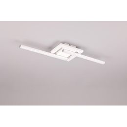 REALITY LEUCHTEN LED Deckenleuchte "VIALE, als Deckenlampe oder Wandlampe m&ouml;gl, LED St&auml;be schwenkbar", wei&szlig; (wei&szlig; matt), 1, H: 5cm, 1 Stk., Leuchten, neutral 4000K 1950 Lumen 54x16 cm beweglich Flurlampe Wohnzimmerlampe, LED Deckenleuchte