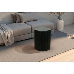 Couchtisch ByLiving "OWEN", schwarz (schwarz, schwarz), B:40cm H:50cm T:40cm, Tische, Couchtisch, Schwarz, Tischplatte zum Abnehmen, Stauraum, Breite: 40 oder 80 cm
