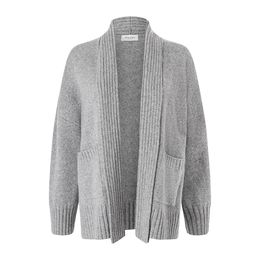 Cardigan Maerz Muenchen "Maerz Muenchen 210500 Blazer Damen Bekleidung", Damen, Gr. 36, grau, 100% Schurwolle, Strickjacken